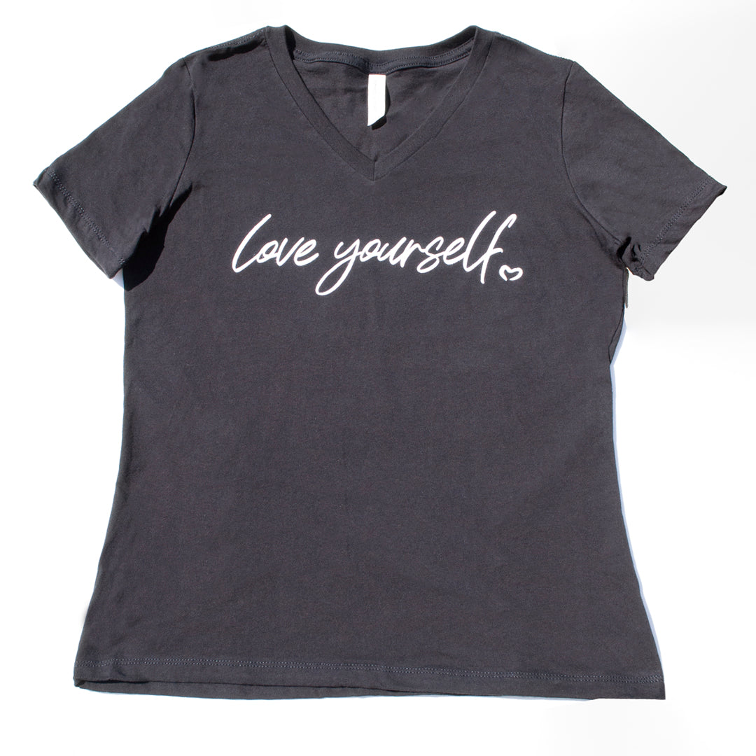 Love Yourself V Neck T Shirt SWAG love-yourself-v-neck-t-shirt-swag